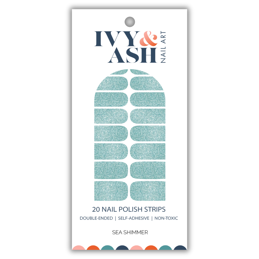 Ivy & Ash DIY Nail Wrap Manicure Set - Sea Shimmer